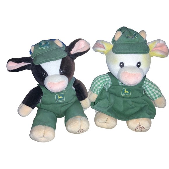 Enesco | Toys | Marys Moo Moos John Deere Plush Cows Boy And Girl 999 ...